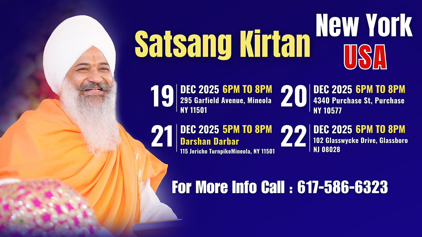 Satsang Kirtan – New York, USA – Sachkhand Nanak Dham | Spiritual Hub ...